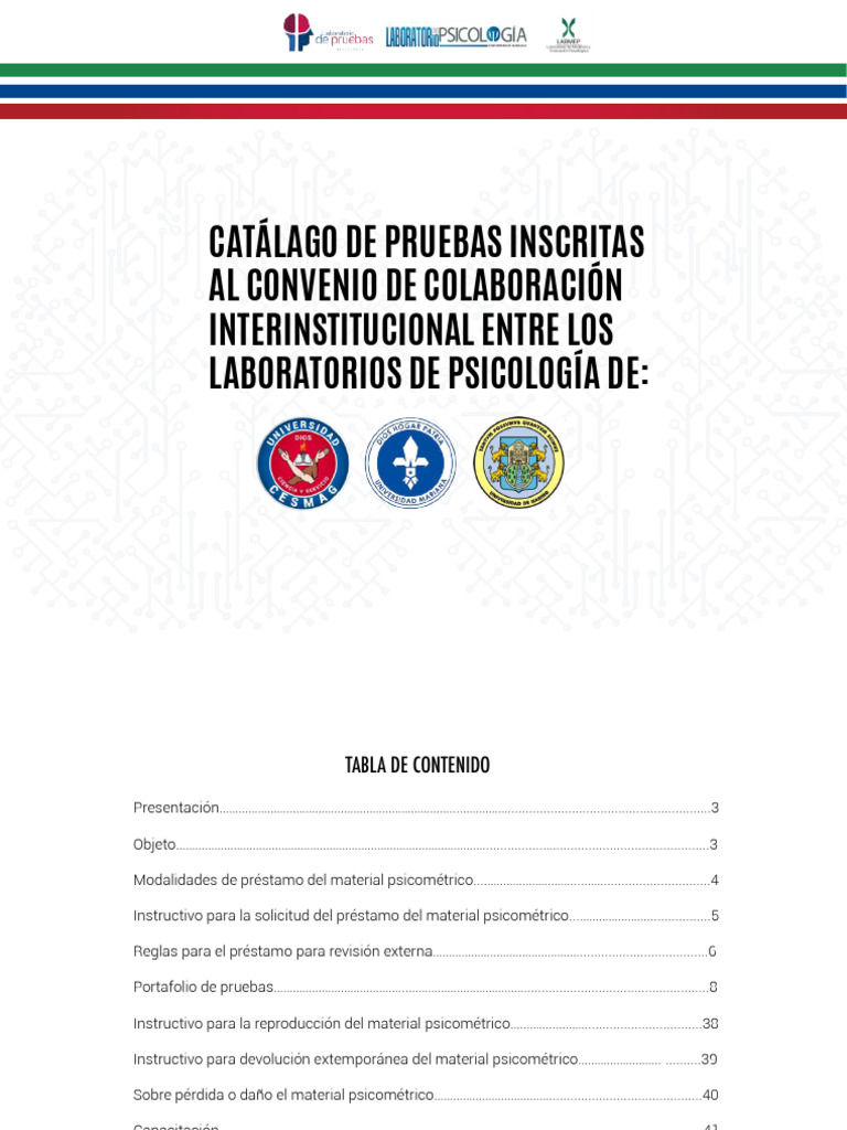 Catalogo de Pruebas Universidad de Narino Universidad Mariana y Universidad Cesmag 2 | Descargar ...