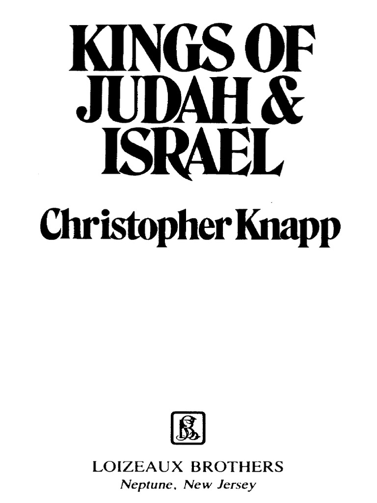 11-12. Knapp-C - Kings-Of-Judah-And-Israel | PDF | Books Of Kings ...