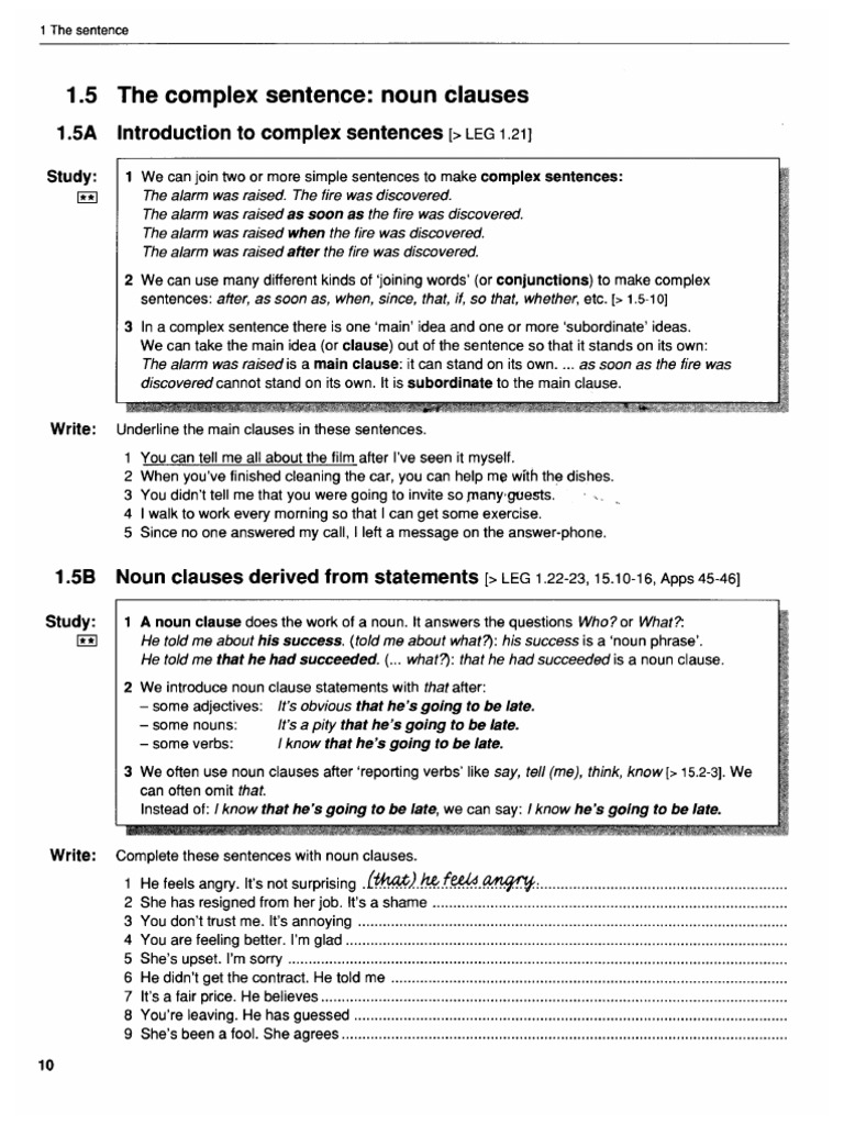 Noun Clauses | PDF