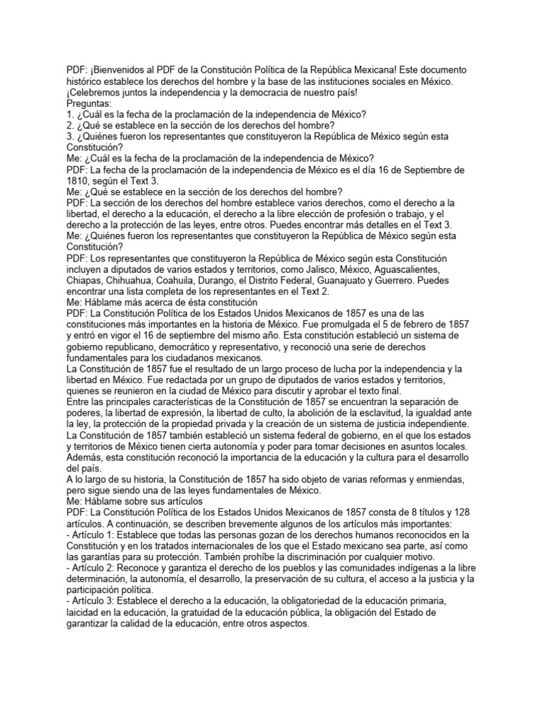 Constitución 1857 | PDF | México | Constitución