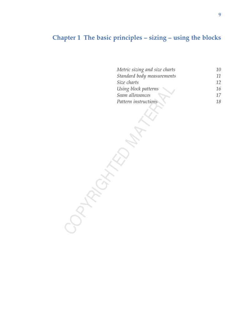 Chapter 1 The B Asic P Rinciples - S Izing - U Sing The B Locks | Download Free PDF | Seam ...