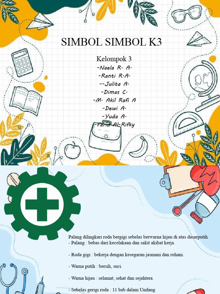 Simbol Simbol k3 Kel 4 | PDF | Olahraga & Rekreasi | Sains & Matematika