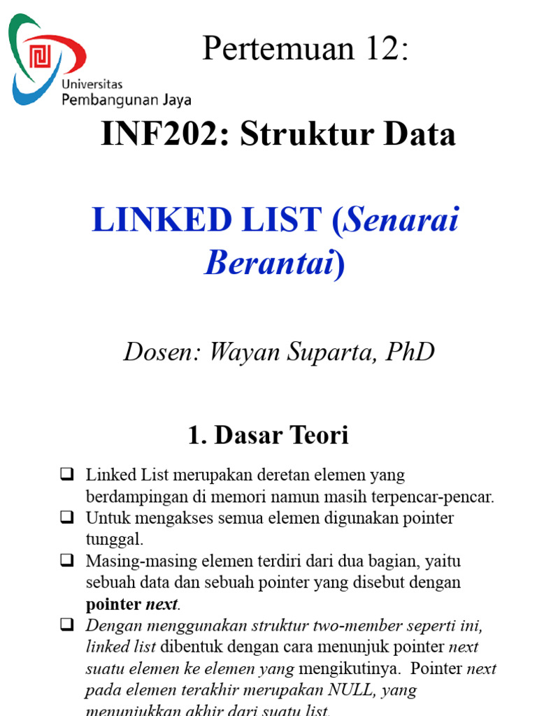 Handout Struktur Data Pertemuan 12 | PDF