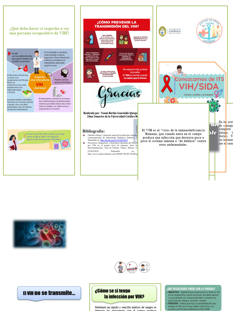 Triptico - Vih Sida Guaqui | PDF | VIH | VIH / SIDA