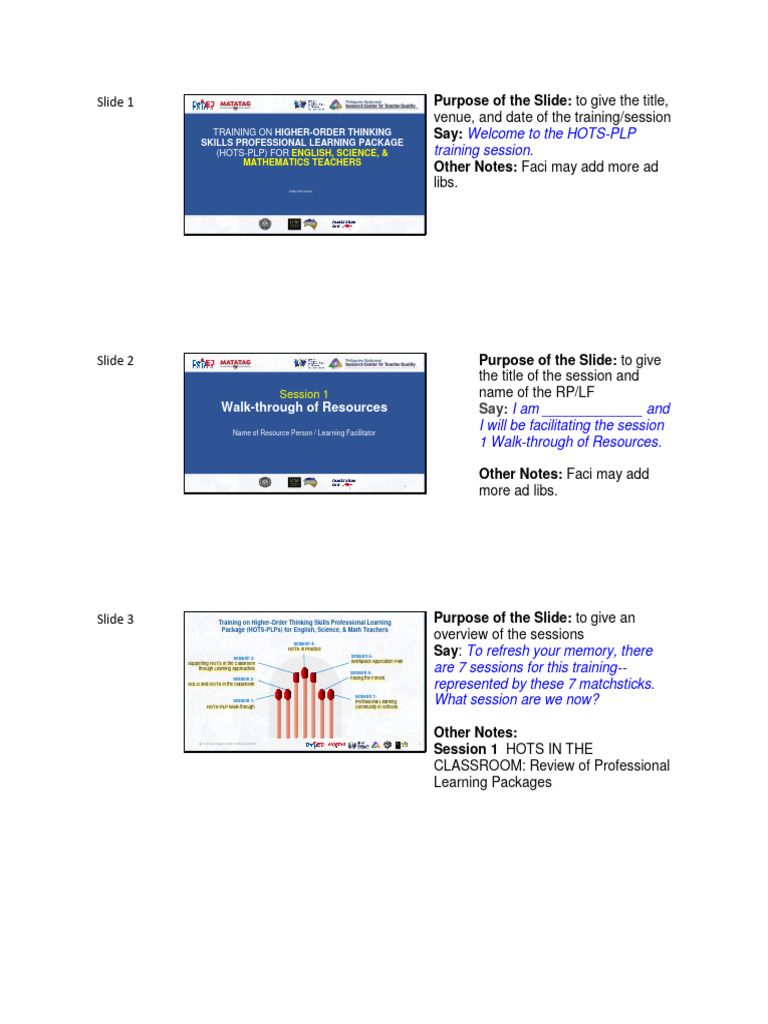S1 - SD With Notes - Resources Walkthrough | PDF | Learning | Teachers