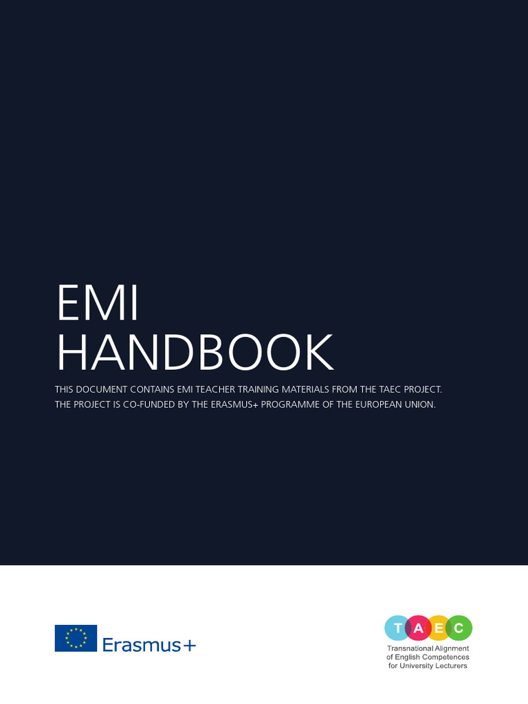 EMI Teacher Training Handbook | PDF | Pedagogy | Teachers
