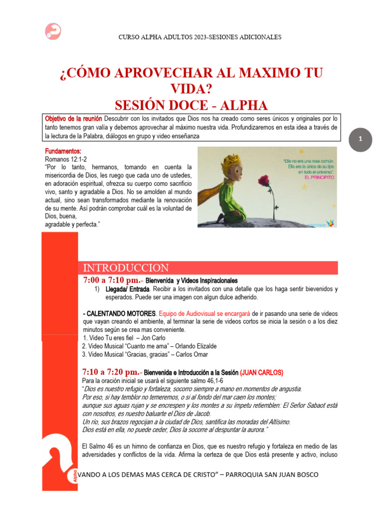 12.-Como Aprovechar Al Maximo Tu Vida | Descargar gratis PDF | Oración ...