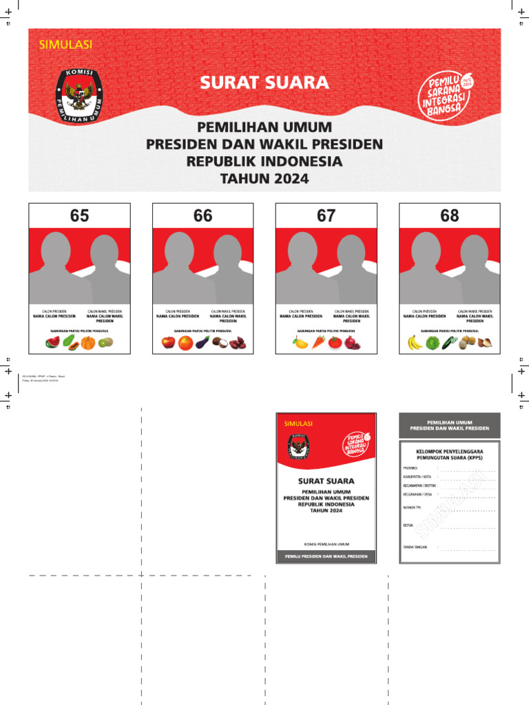 SIMULASI - PPWP - 4 Paslon | PDF