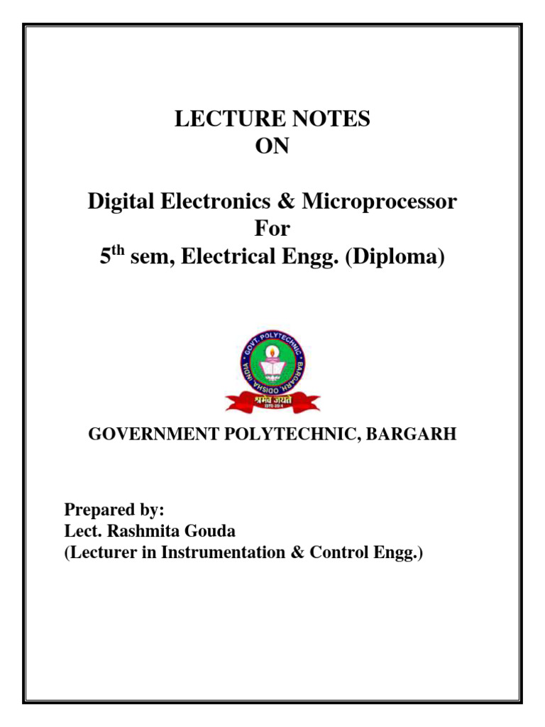 9 - 28 - 0 - 0 - 40 - 5th Electrical DE&MP | PDF | Subtraction | Digital Electronics