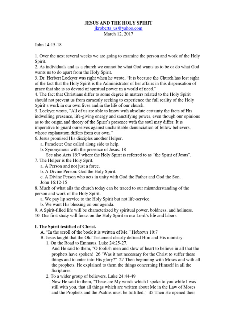 Holy Spirit PDF
