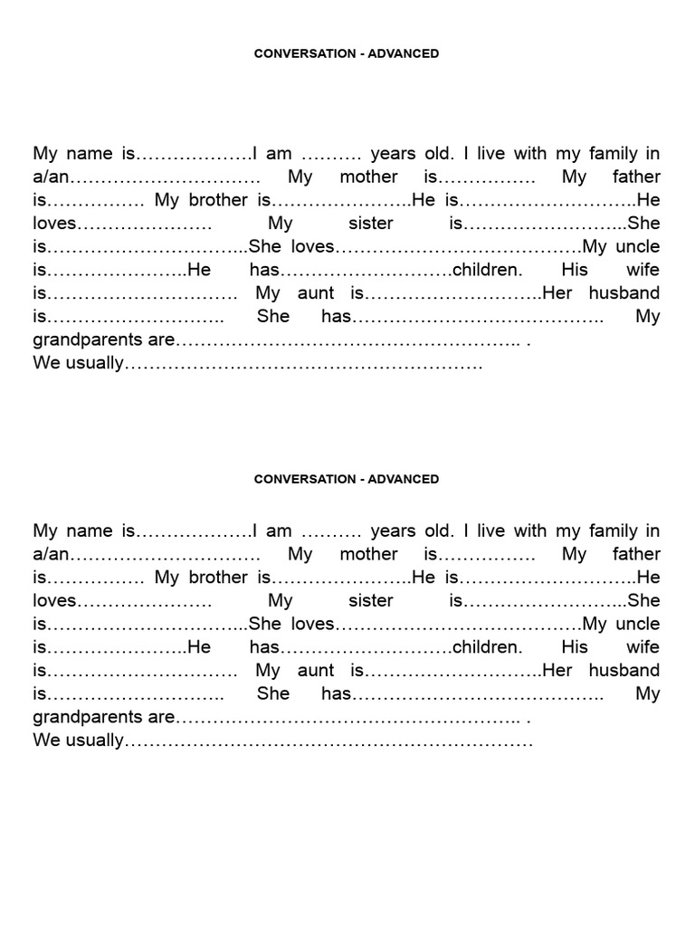 Conversation Class - 1 | PDF