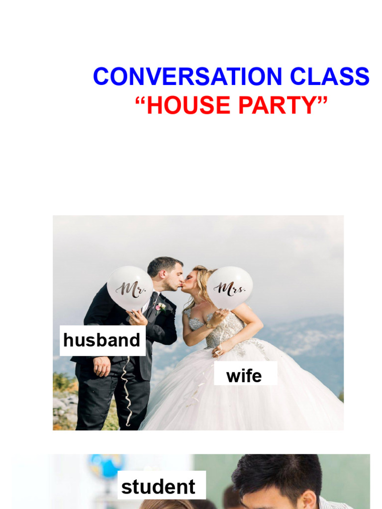 INTERMEDIATE Conversation Class - House Party | PDF