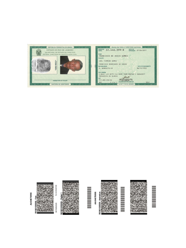 RG - Rio de Janeiro | PDF