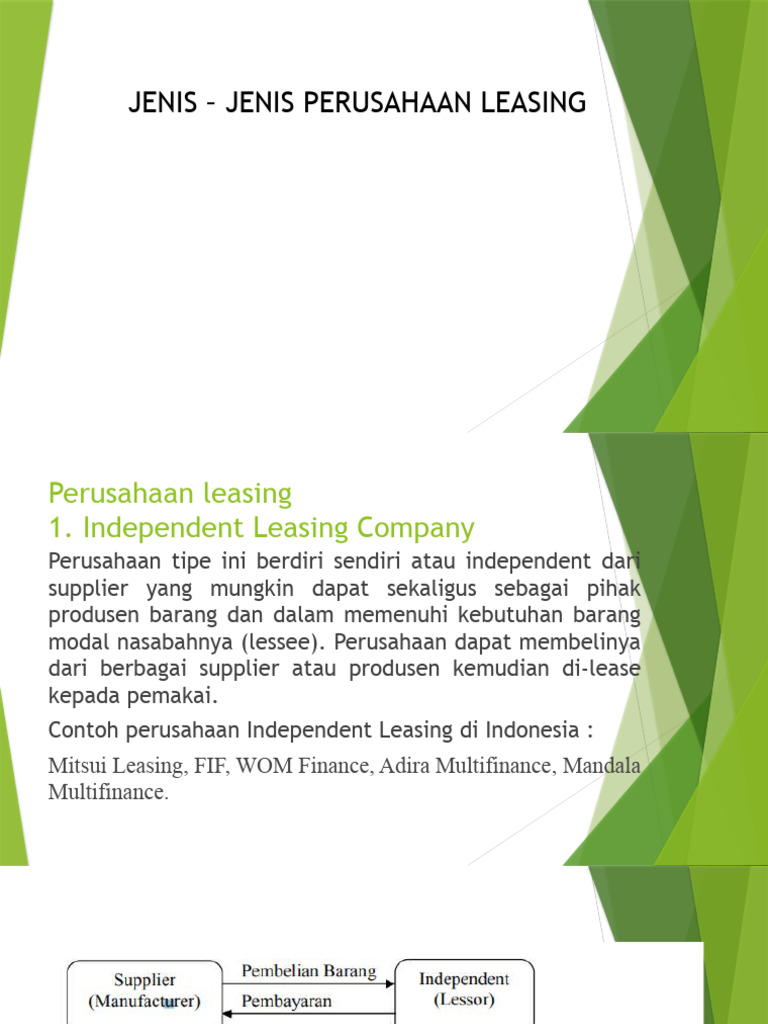 Jenis-Jenis Perusahaan Leasing | PDF