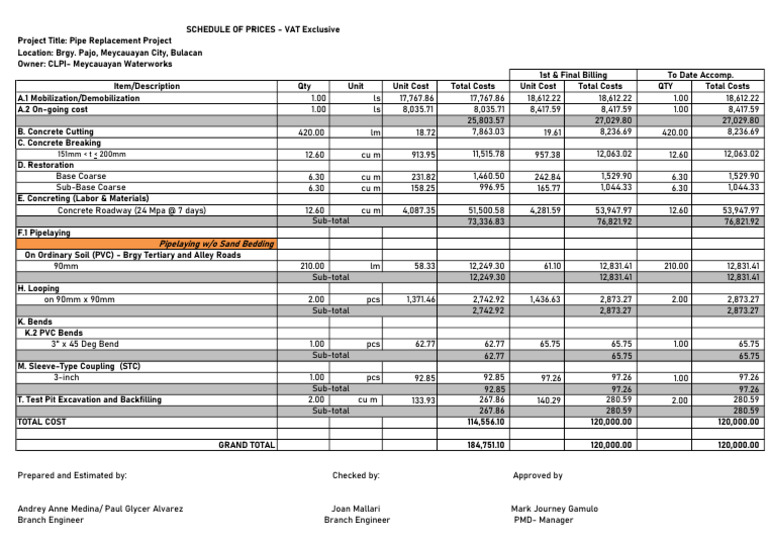 Brgy. Pajo Sop Billing | PDF | Technology & Engineering