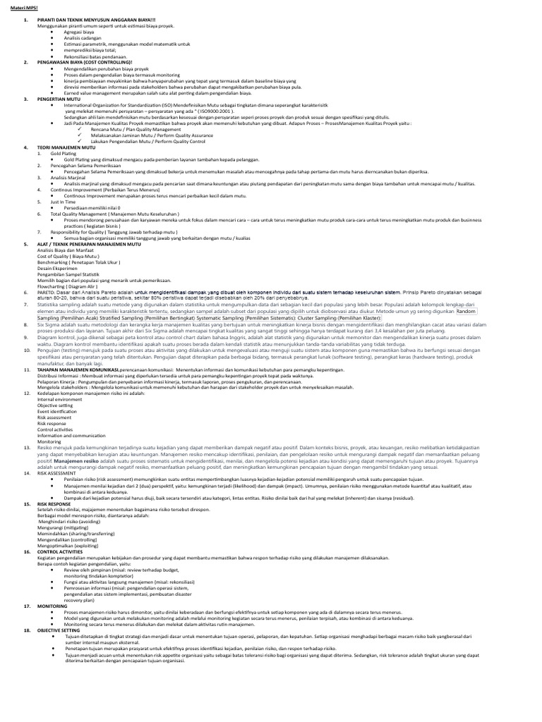Materi MPS | PDF