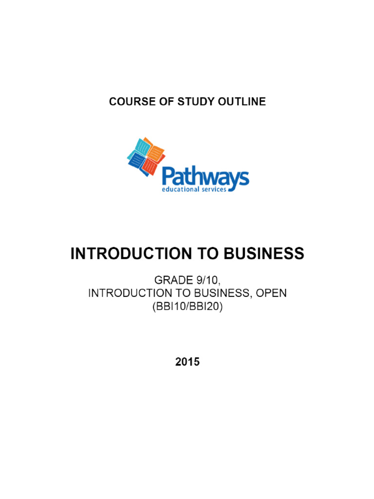 INTRODUCTION TO BUSINESS - PDF | PDF