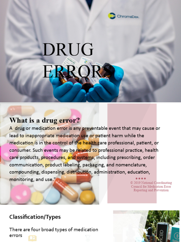 Drug Errors | PDF | Medical Prescription | Dose (Biochemistry)
