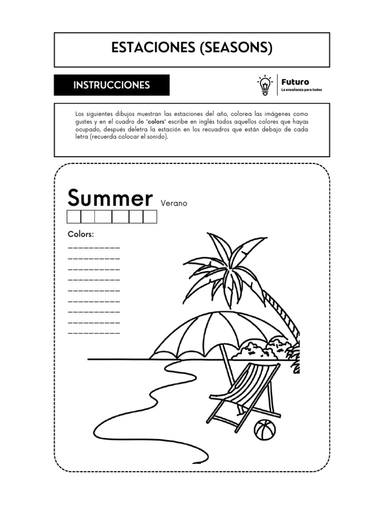 Colorea las Estaciones del Año | PDF | Arte