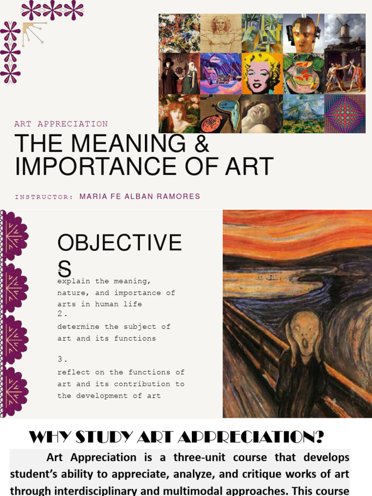 Art Appreciation 1 | PDF | The Arts | Paintings
