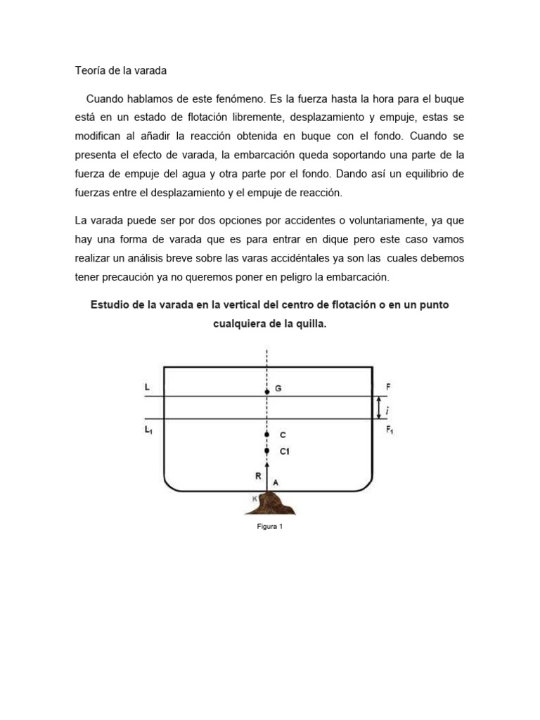 Teoría de La Varada | PDF | Fuerza | Física Aplicada e Interdisciplinaria