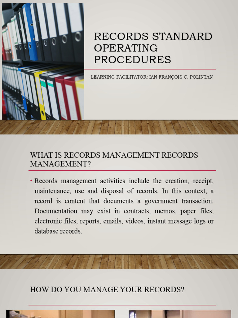 Specific Records Management Guidelines Final | PDF | Records Management ...