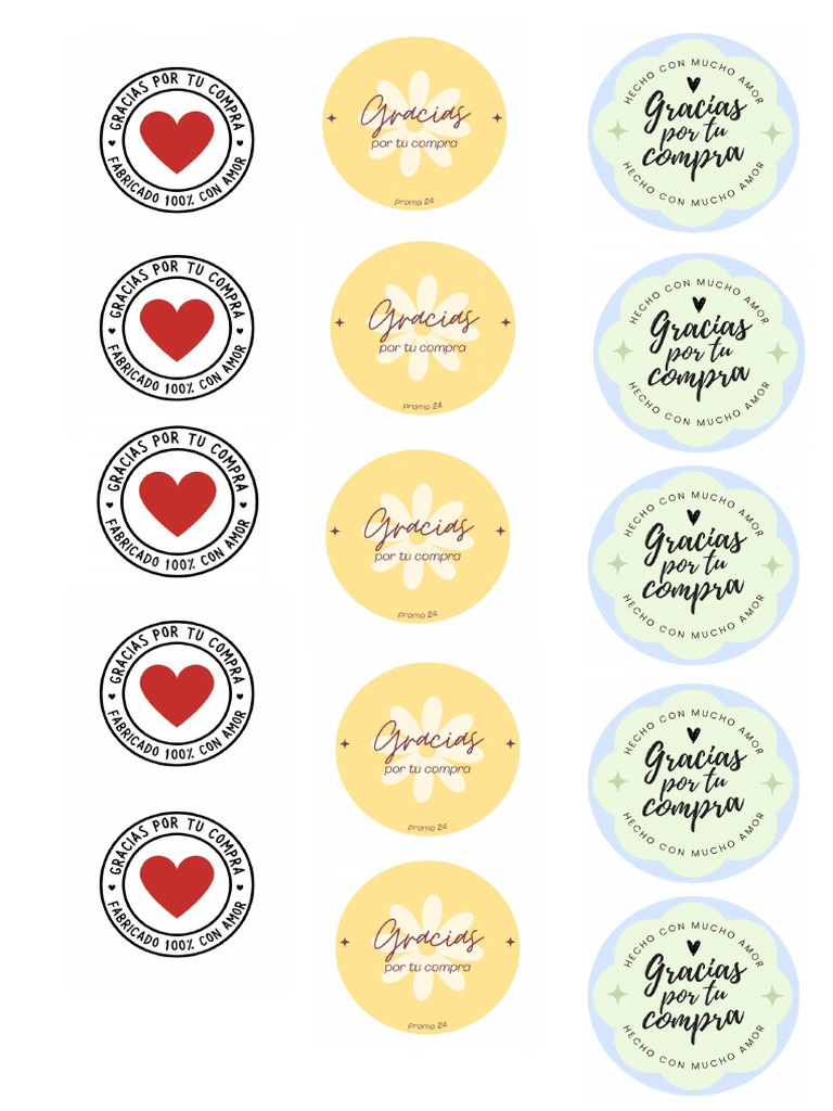 Tarjetas Agradecimiento Documento | PDF