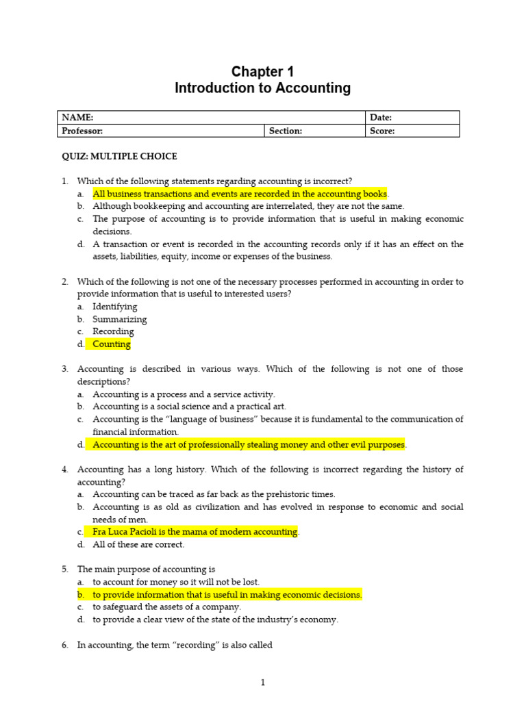 Introduction to Accounting Basics | PDF | Accounting | Business