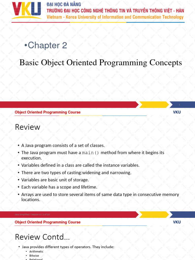 Chapter 2 Basic Oop Concepts Pdf Inheritance Object Oriented