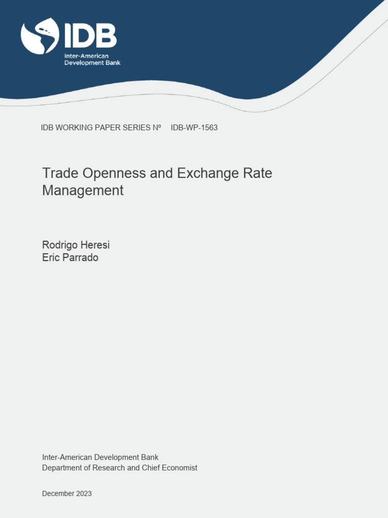 Trade Openness and Exchange Rate Management | PDF | Monetary Policy ...