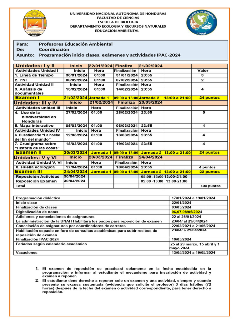 Programacion Linea Educacion Ambiental I-Pac-2024 | PDF