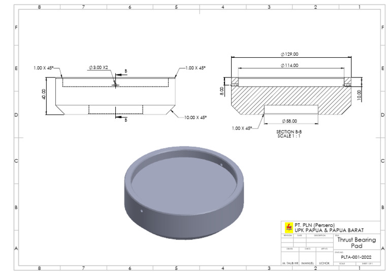 Dudukan Thrust Bearing | PDF