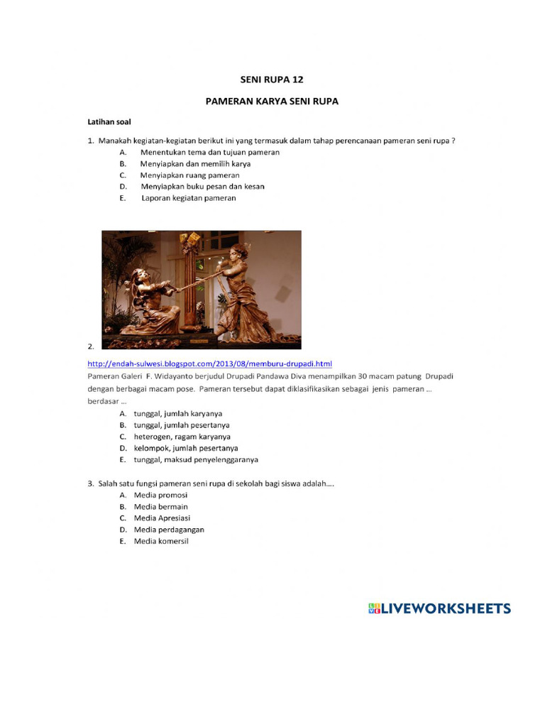 Latihan Soal Pameran | PDF