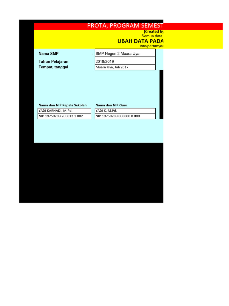 Prota Prosem Dan Rincian Minggu Efektif | PDF