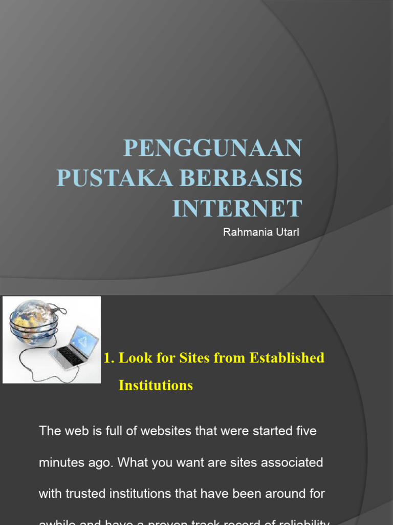 Pert 12 Penggunaan Pustaka Berbasis Internet | PDF | Cyberspace | World Wide Web