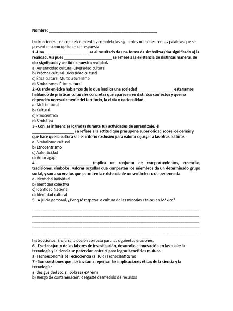 Cuestionario Segundo Parcial | PDF | Derechos humanos