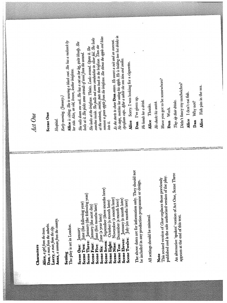 Closer - Full Script | PDF