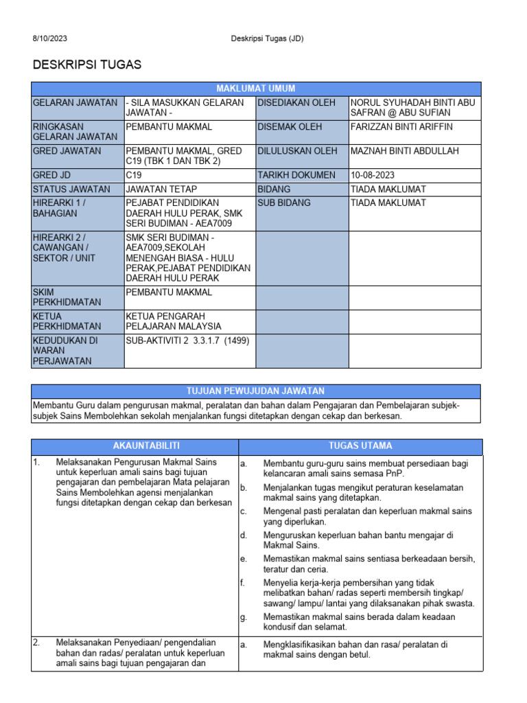 Deskripsi Tugas PM C19 | PDF
