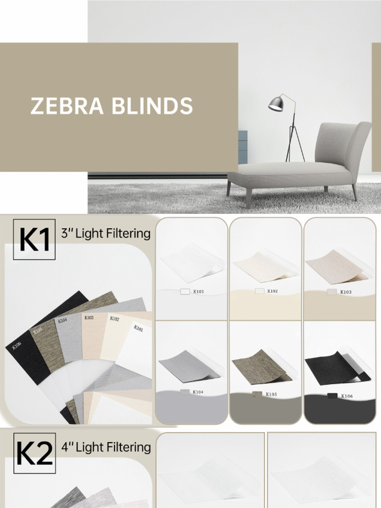 New Zebra Blinds Fabric Catalogue | PDF