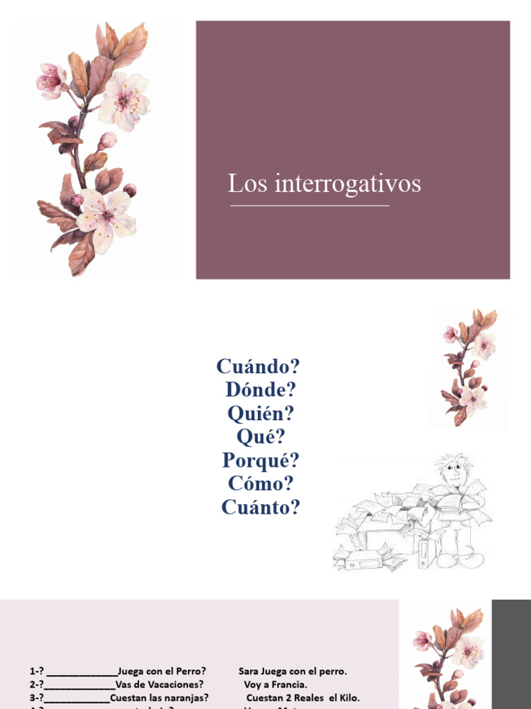Práctica de Preguntas Interrogativas | PDF | Crecimiento personal y ...