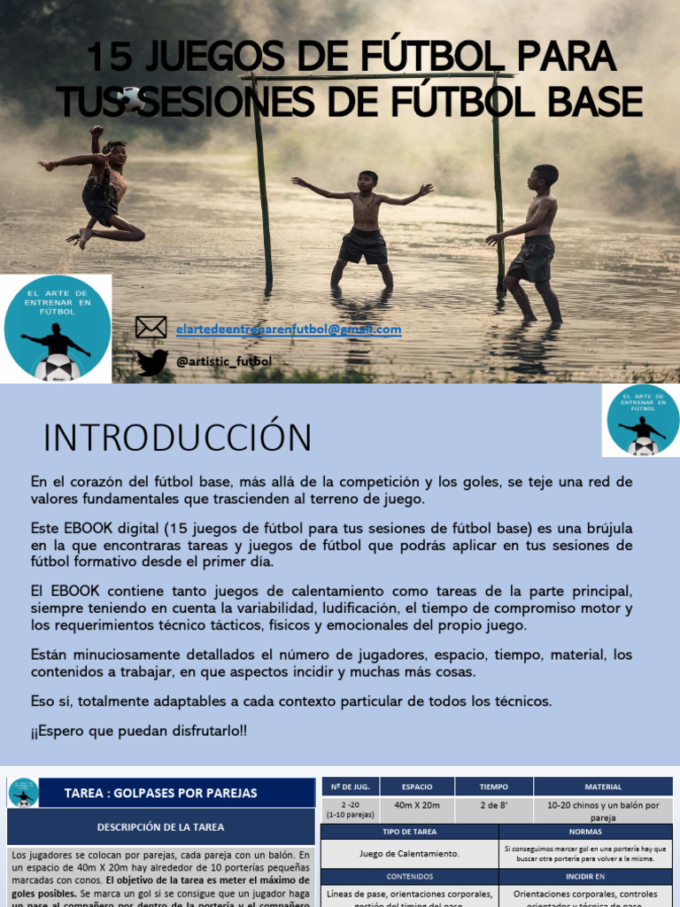15 Juegos de Fútbol para Tus Sesiones de Fútbol Base El Arte de | PDF | Asociación de Futbol ...