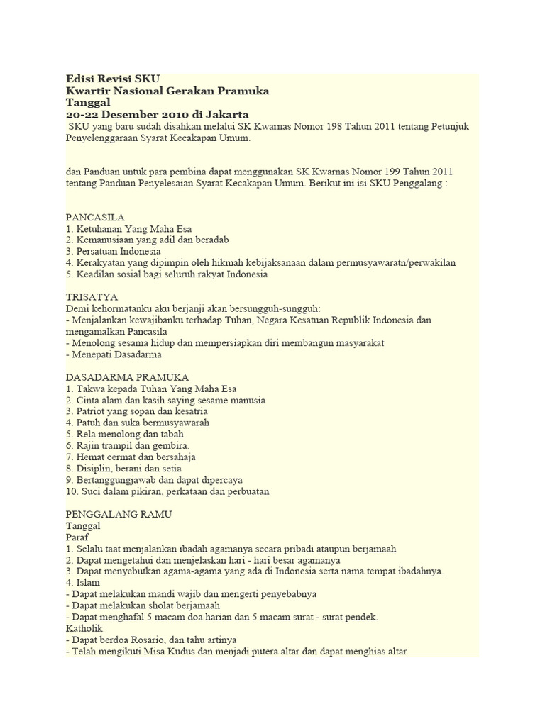 Materi Pramuka Penggalang Ramu | PDF | Perjalanan | Kajian Bahasa Asing