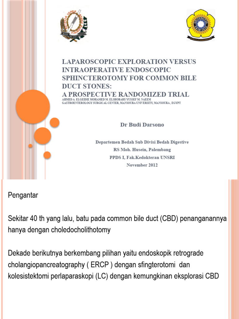 Laparoscopic Exploration Versus Intraoperative Endoscopic ...