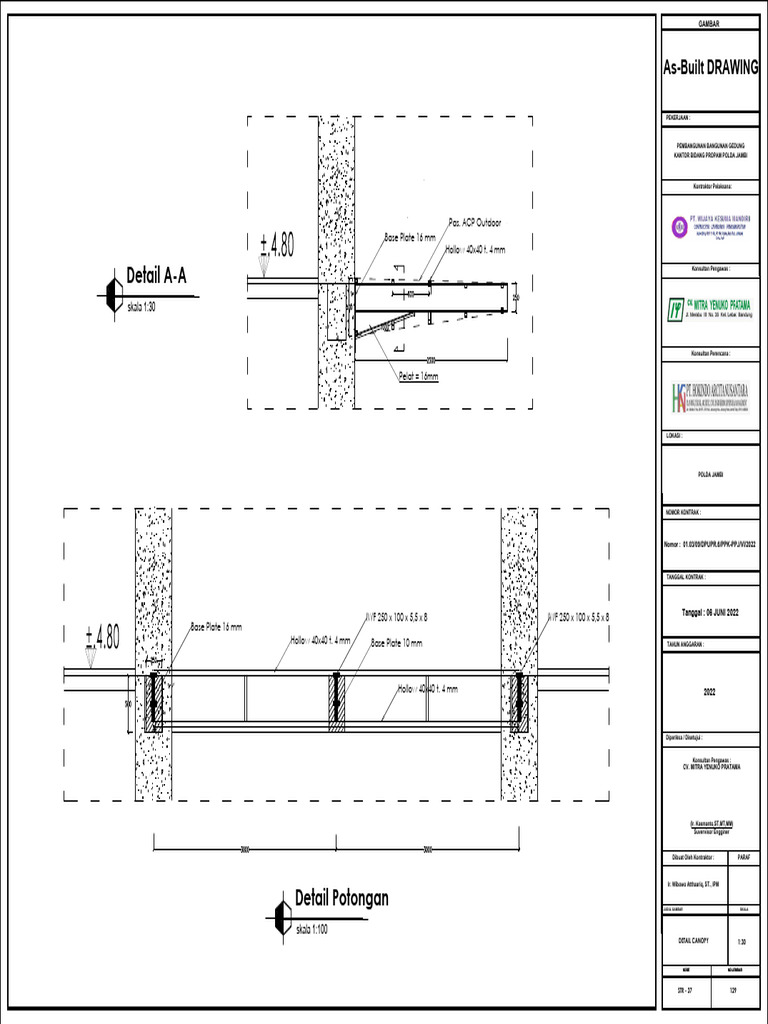 Asbuild DrawingACP Model | PDF