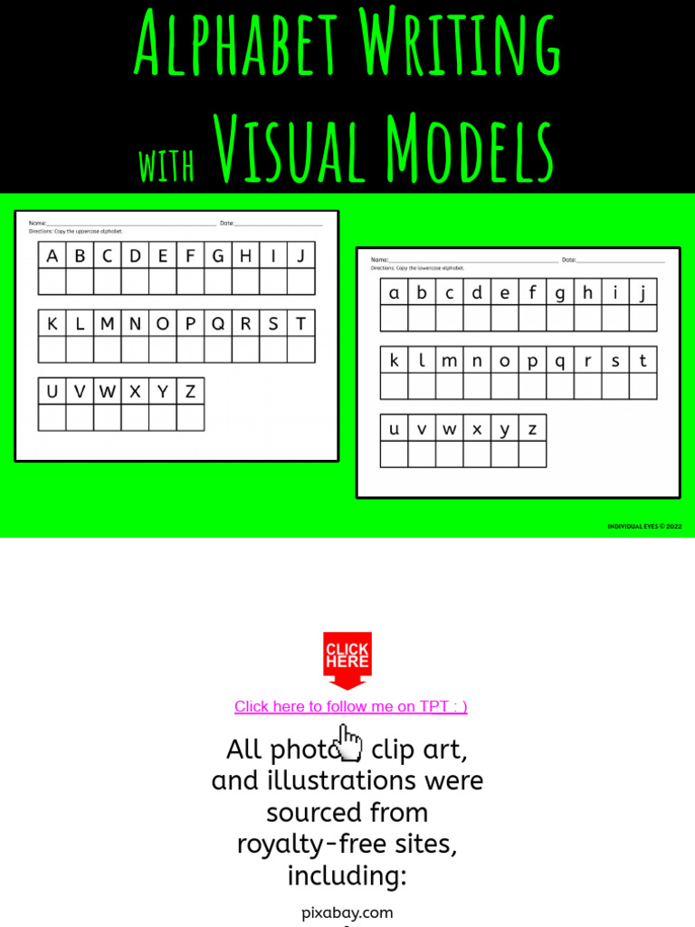Alphabet Writing Practice Sheets | PDF | Graphic Design | Character ...