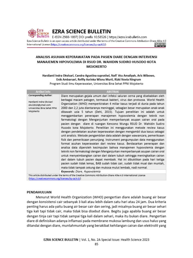 Kel-10 Analisis Meningkatkan Cairan Oral Pada Pasien Dengan Asuhan 85-95 | PDF