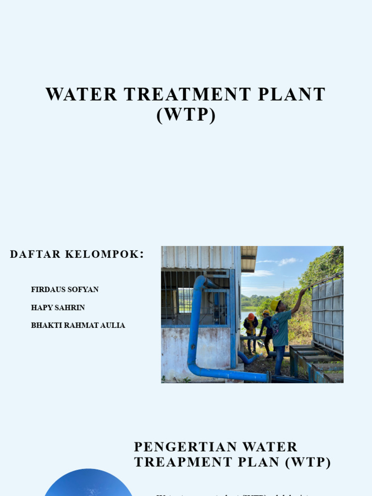 Water Treatment Plant (WTP) | PDF | Sains & Matematika