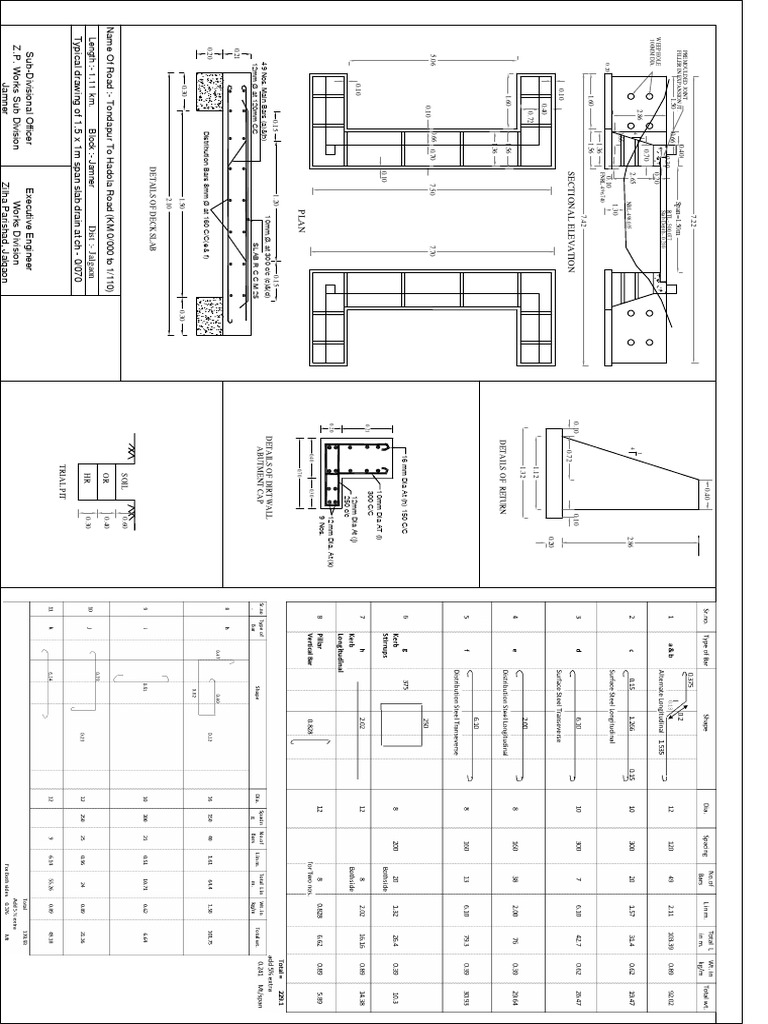 Slab Culvert Drawing | PDF | Civil Engineering | Building Engineering