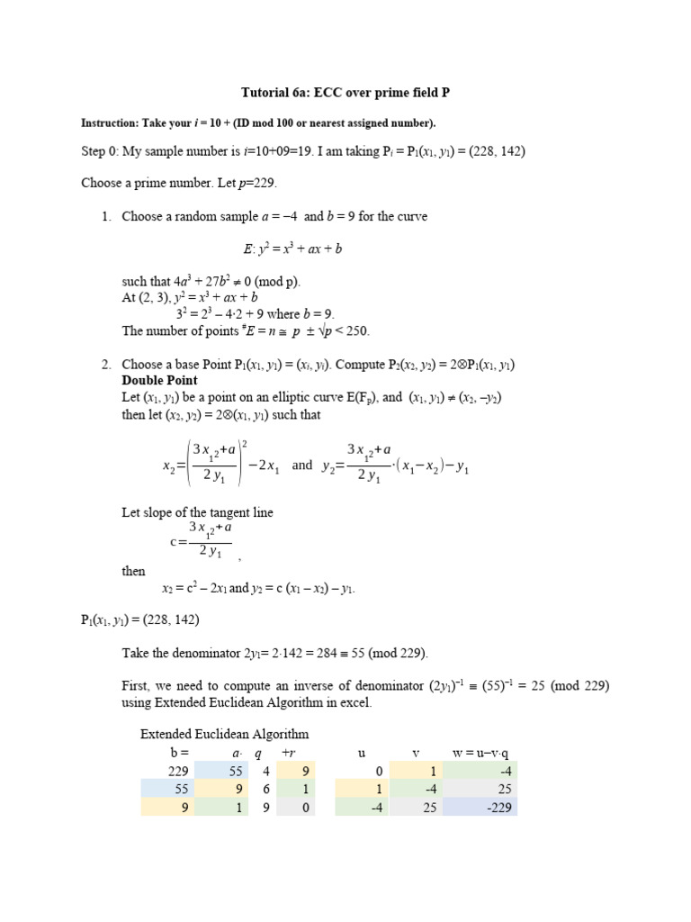 Tutorial 6 ECC Mod P229 | PDF