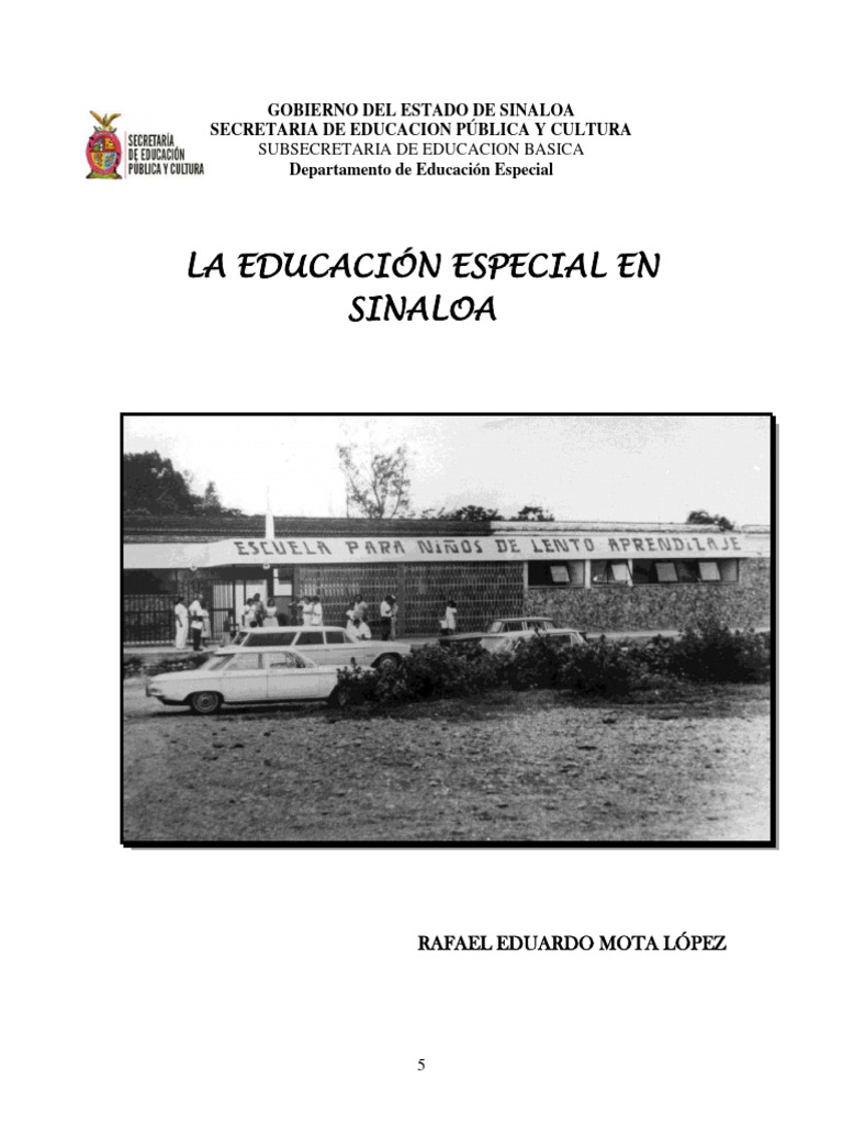 Historia de la Educación Especial en Sinaloa | PDF | Educación especial ...